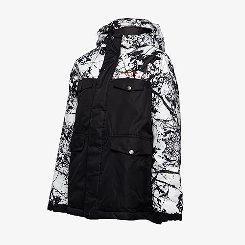 Arctix Kids' Slalom Insulated Winter Jacket, Cracked Marble White, X-Large Husky