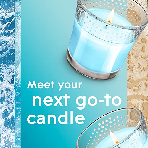 Glade Candle Jar, Air Freshener, Aqua Waves, 3.4 Oz, 2 Count