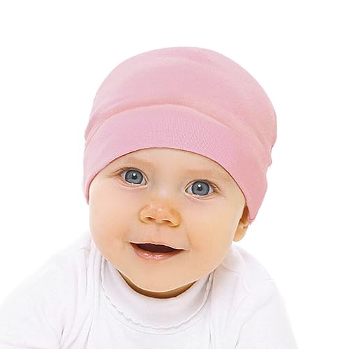 Baby Caps Mittens Newborn Sleeping Hat and Gloves Beanie Infant Hats with Bow Baby Scratch Mitten Gloves for Boys Girls, 4 Sets, Type 2