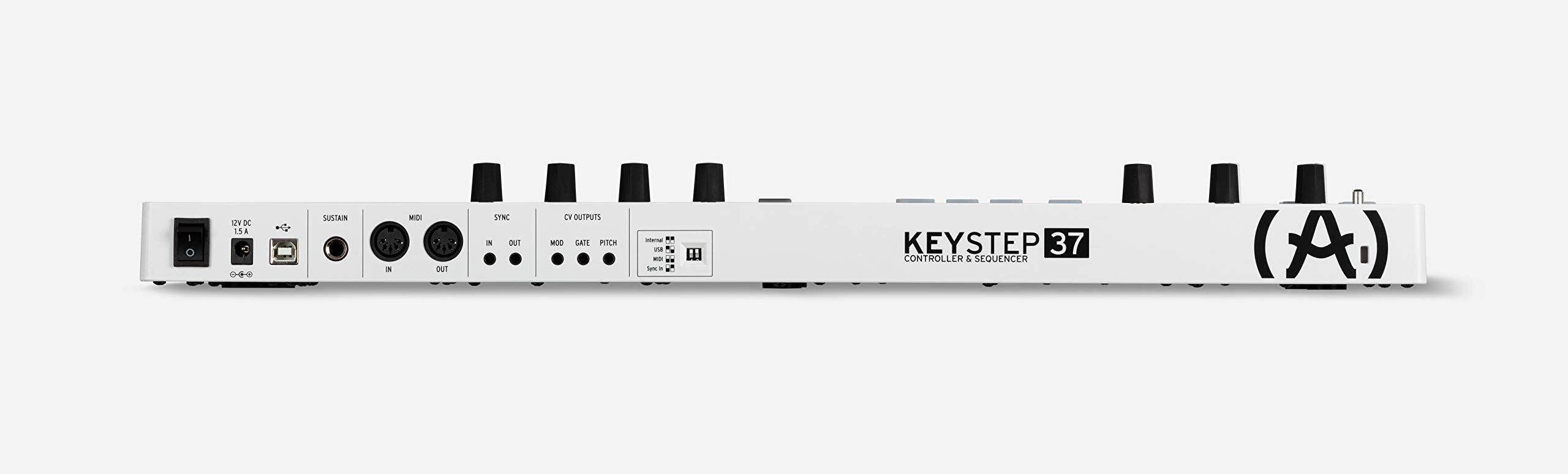 Arturia KeyStep 37 37-Key Controller & Sequencer MIDI Controller with Polyphonic Step Sequencing; Chord and Arpeggiator Modes; Capacitive Pitch and Mod Strips; CV/Gate and Gravity Phone Holder Bundle