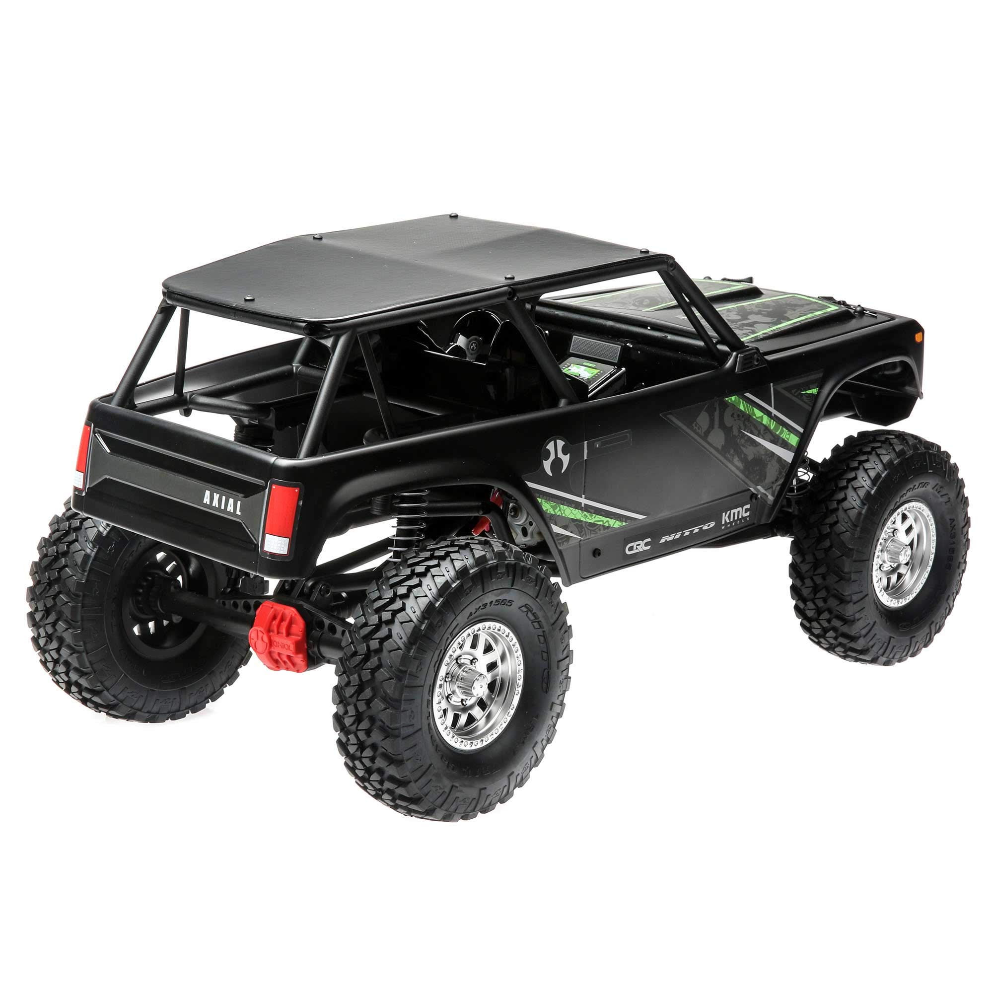 Axial Wraith 1.9 1/10 Scale Electric 4WD RTR RC Rock Crawler with 2.4GHz Tx/Rx System, Black