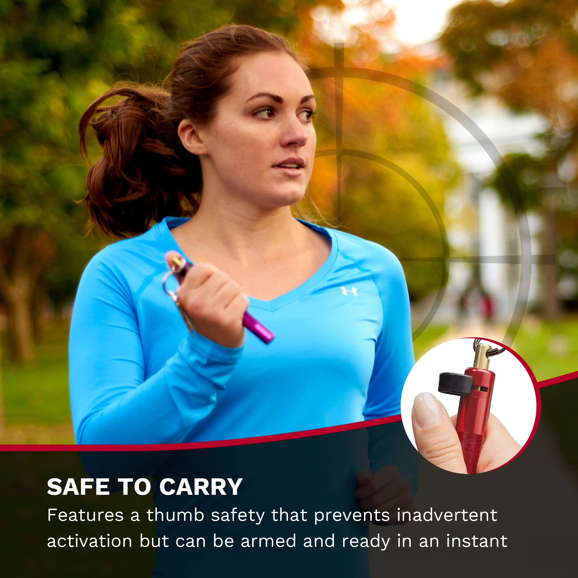 ASP - D2 Metro Defender Pepper Spray, Self-Defense for Women and Men, Quick-Release Personal Defense Equipment, Personal Protection Device, Safety Running Gear, Personal Security Devices, 0.10 Ounces