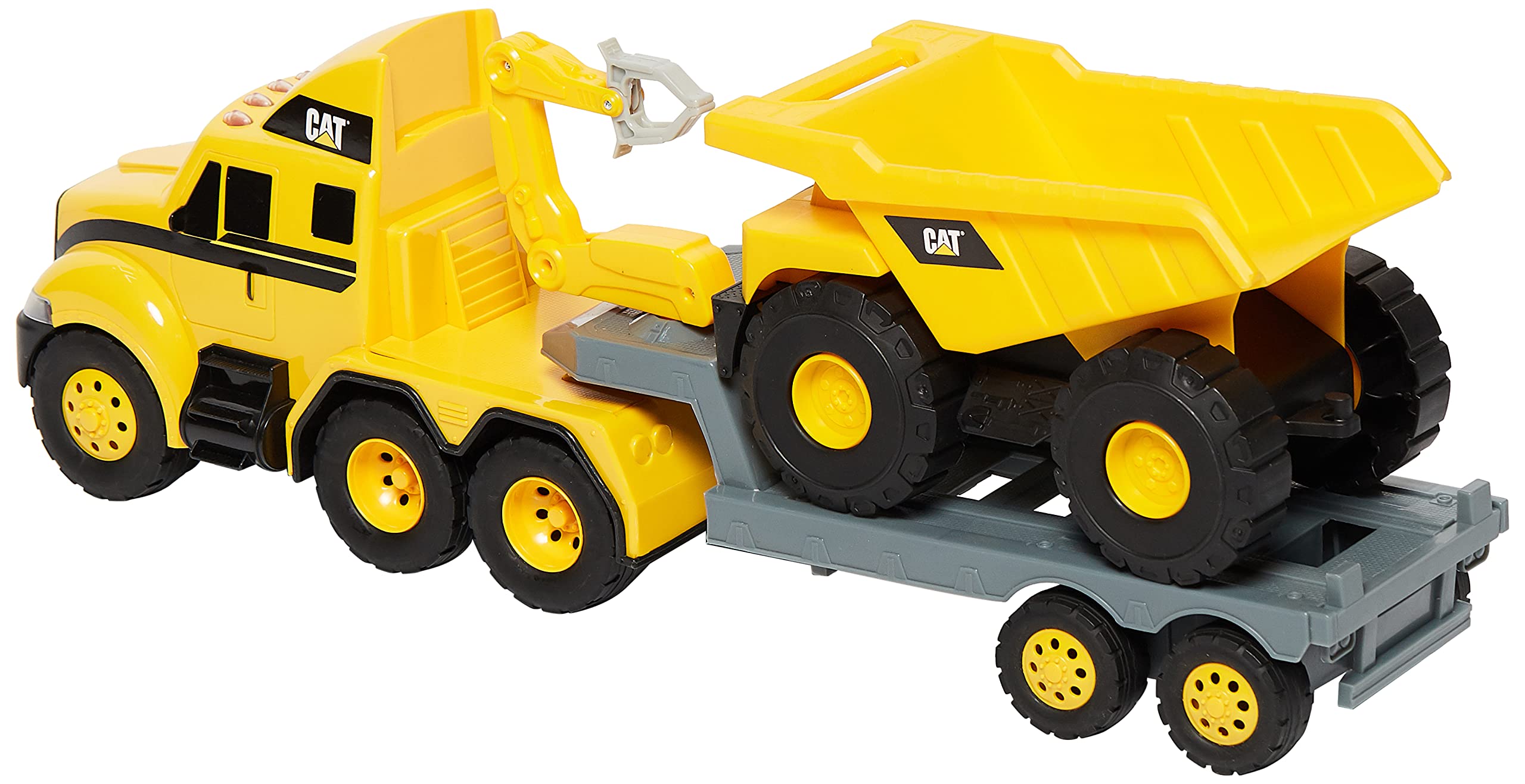 Funrise - Cat Heavy Movers Flatbed Truck with Dump Truck
