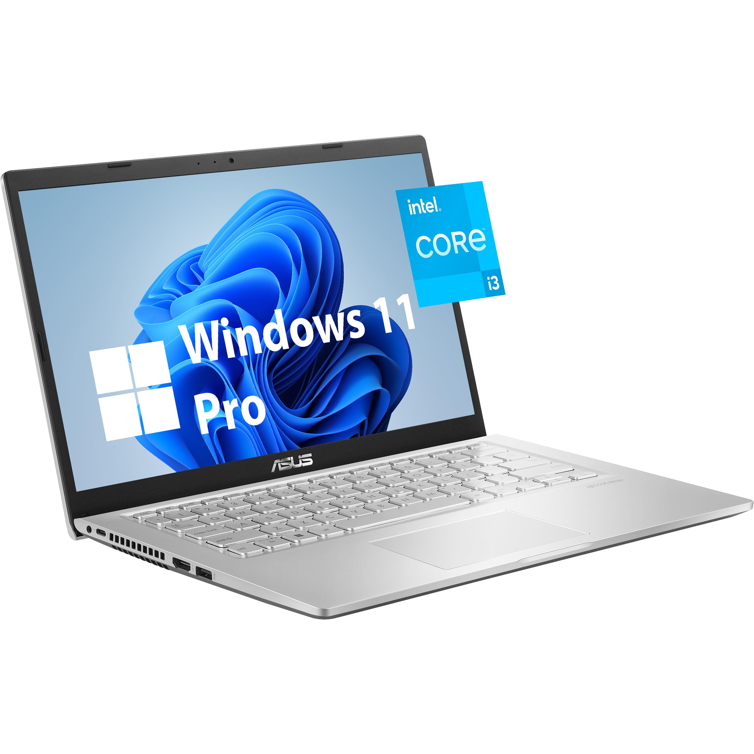 ASUS 2023 VivoBook Business Laptop, 14" HD Display, Intel Dual-Core i3-1115G4 3.0GHz, 16GB RAM, 1TB PCIe SSD, Webcam, WiFi, Bluetooth, HDMI, USB C, 8.5 Hours Battery Life, Windows 11 Pro, MarsPC