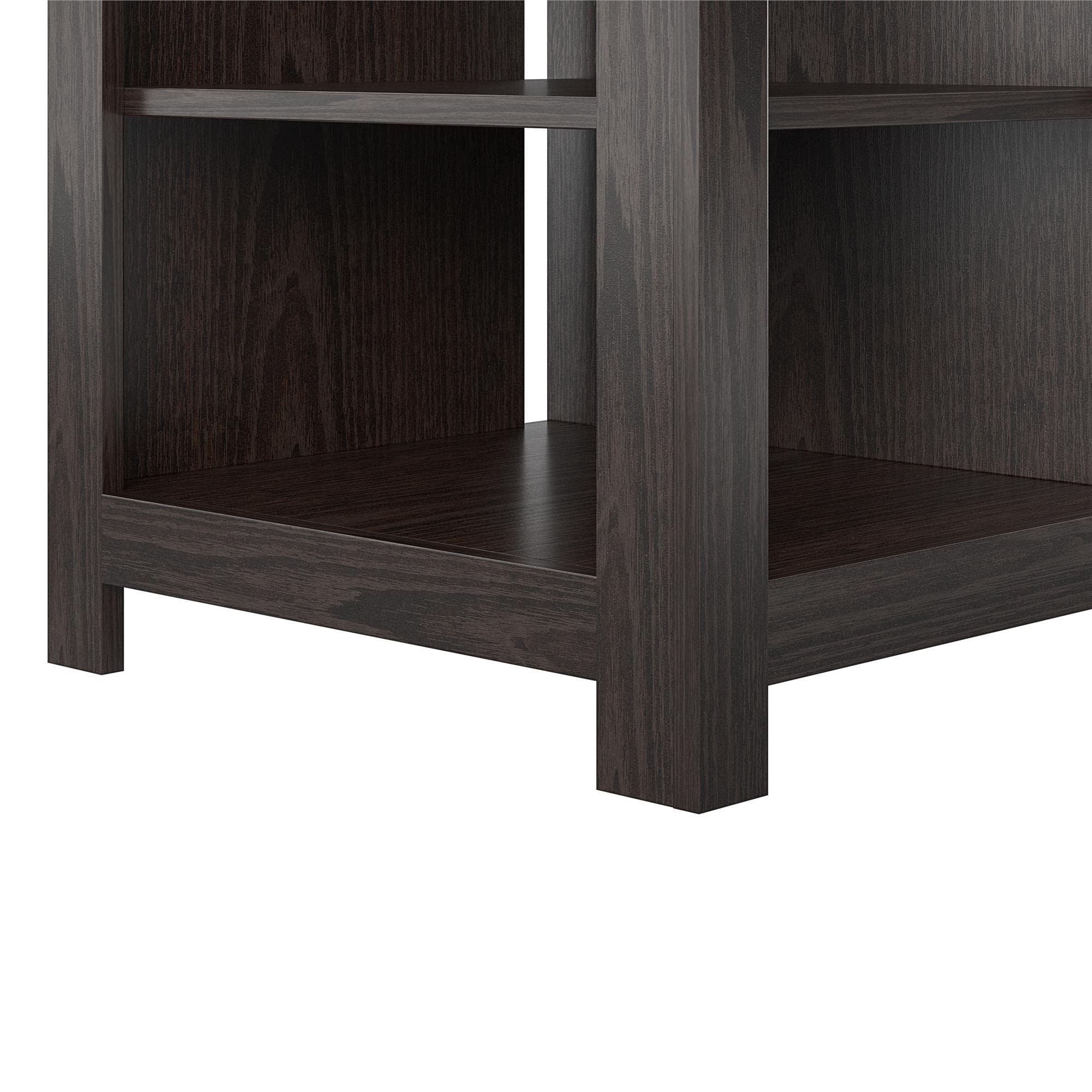 Ameriwood Home Melville Electric Fireplace Console Stand for TVs up to 74", Espresso