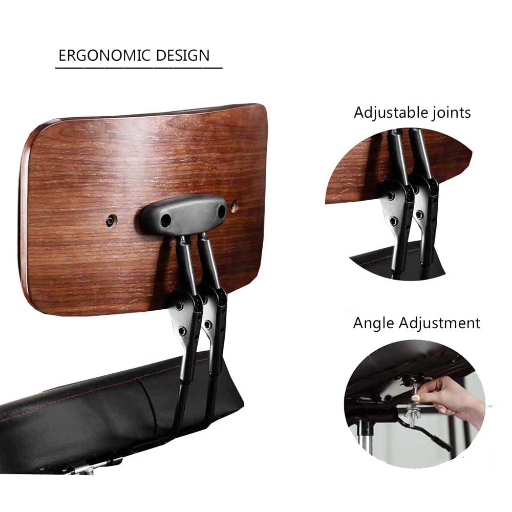 Kneeling Chair with Back Support Ergonomic for Office,Adjustable Stool with Angled Seat for Better Posture,Thick Comfortable Cushions,Black