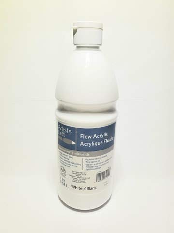 Artist Loft Flow Acrylic, 32 White (Original Version) Part Number M10183990 Brand Nontoxic Soap and Water cleanup Conforms to ASTM D-4236 (Pack of 2)