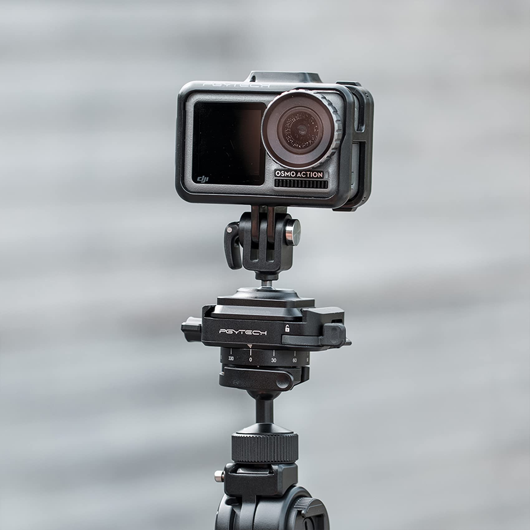 PGYTECH Action Camera Arca-Type Quick Release Plate for Gopro, Insta360, DJI Osmo Action/Pocket and Most Action Cameras