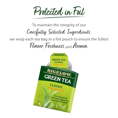 Bigelow Classic Green Tea Decaffeinated, 20 ct