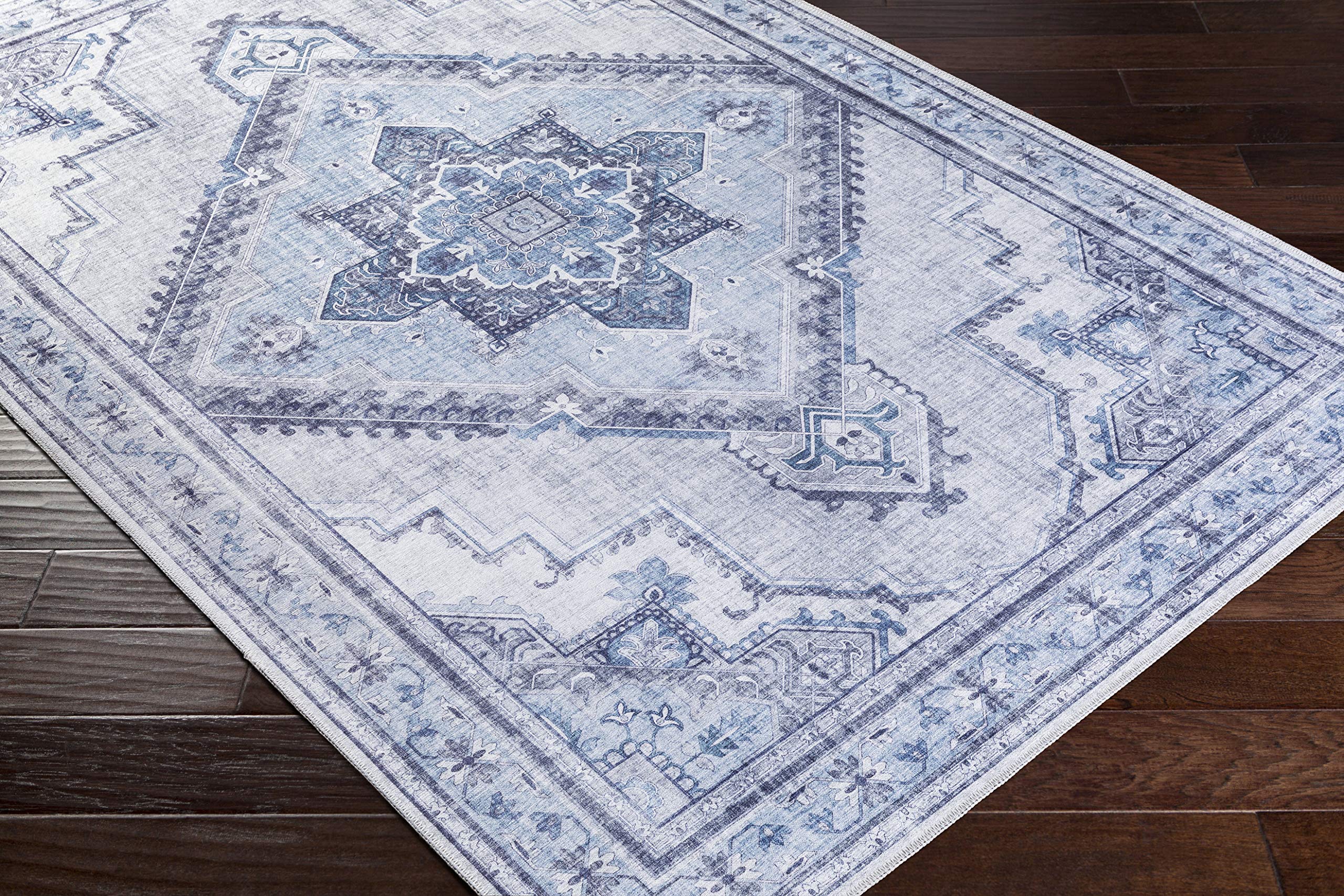 Artistic Weavers Kaija Area Rug 7'6" x 9'6", 7 ft 6 in x 9 ft 6 in, Blue