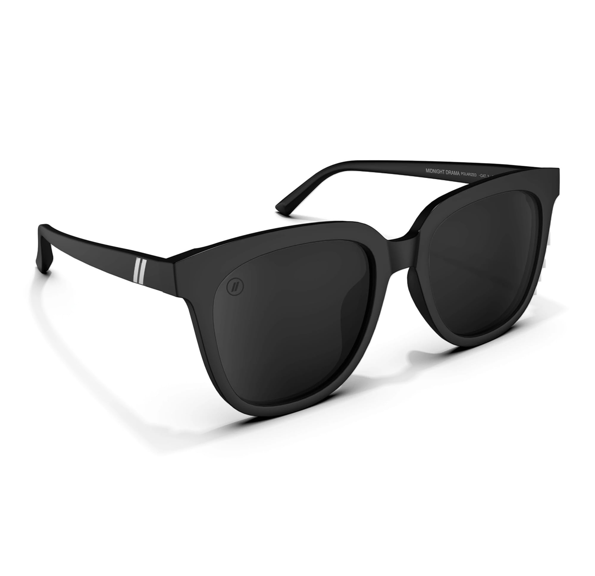 Blenders Eyewear Grove – Polarized Sunglasses – Butterfly Frames with Acetate Temples – 100% UV Protection – For Women – Midnight Drama