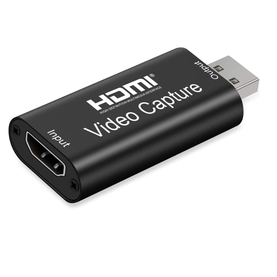 Audio Video Capture Cards, AWADUO HDMI to USB 2.0 - High Definition 1080p 30fps - Record Directly to Computer for Gaming/Streaming/Teaching/Video Conference or Live Broadcasting