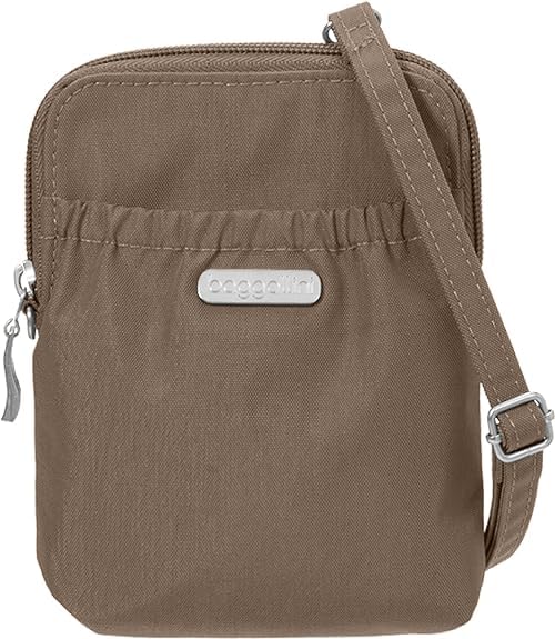 Baggallini womens Bryant Pouch With Rfid Handbags, Portobello, One Size US