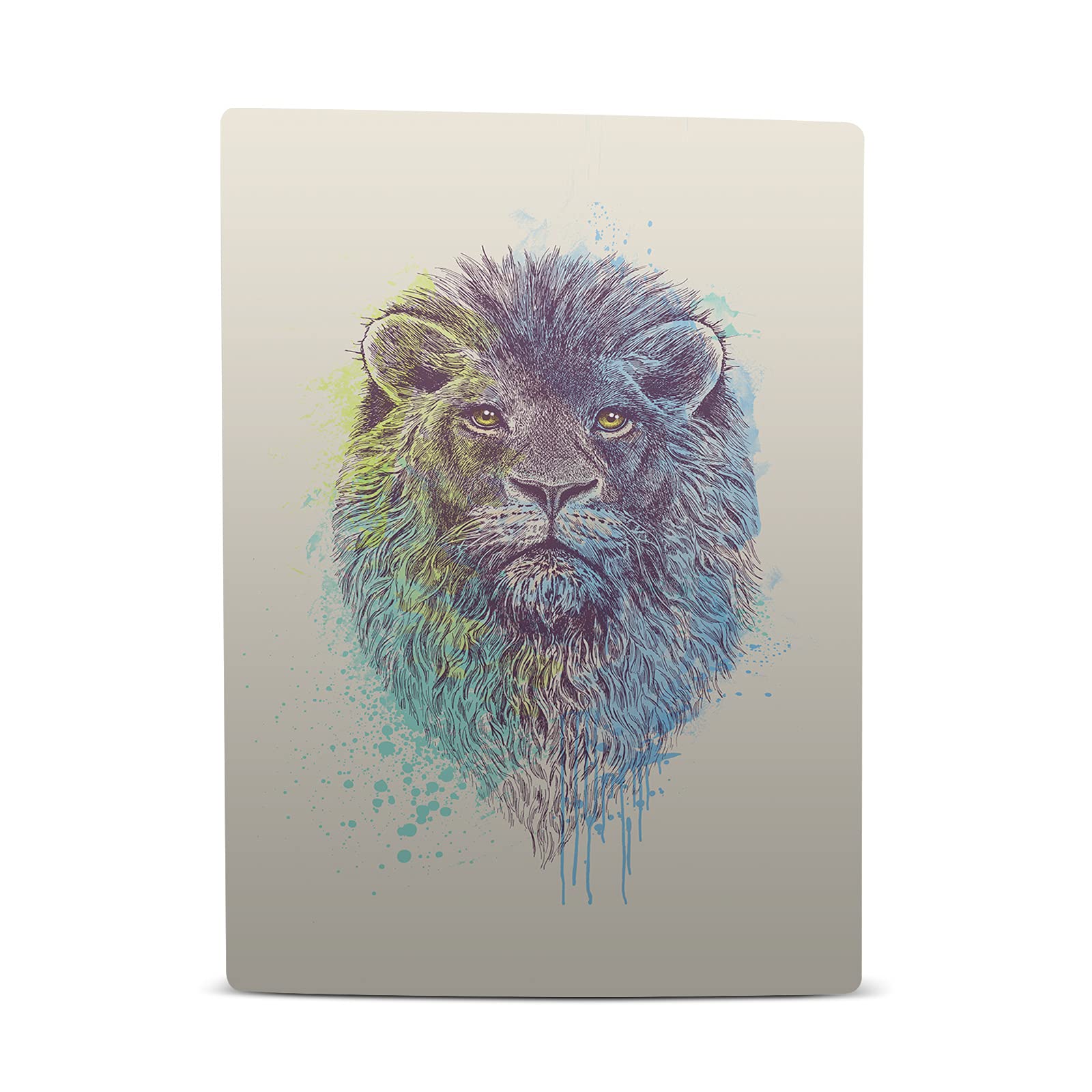 Head Case Designs Officially Licensed Rachel Caldwell Lion Art Mix Vinyl Faceplate Sticker Gaming Skin Decal Compatible With Sony PlayStation 5 PS5 Digital Edition Console and DualSense Controller