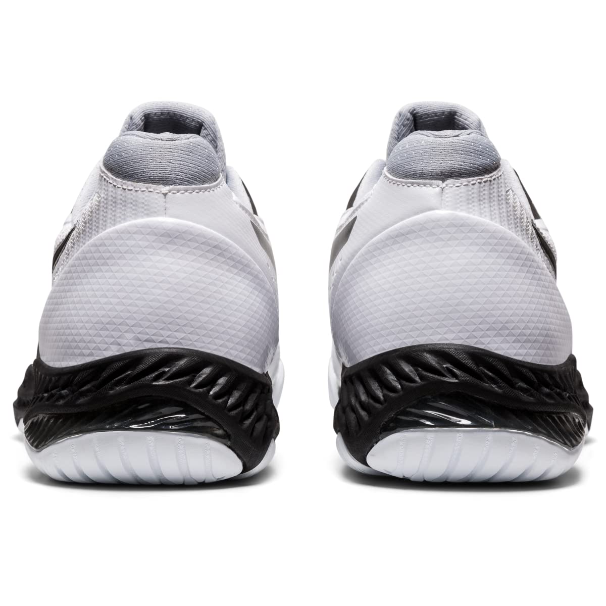 ASICS Men's Netburner Ballistic FlyteFoam 2 Volleyball Shoes, 11.5, White/Gunmetal