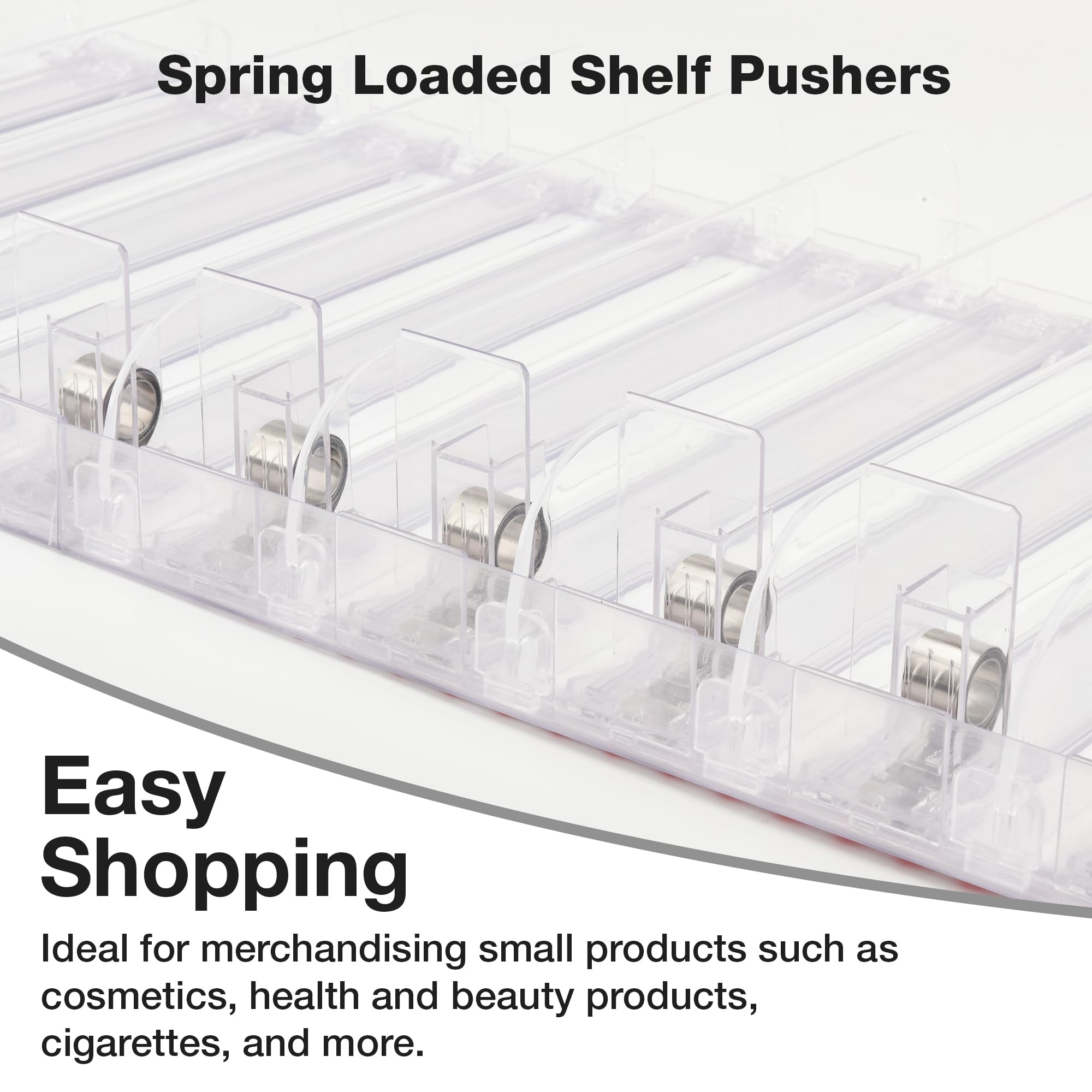 NEXTLEVEL FIT Pack of 3 Dividers for Shelf Pushers - Hardware Accessories for Smoke Shop, Convenience Store - Drink, Box & Cigarette Display Dispenser Organizer - for Gondola Shelves 15" & Above