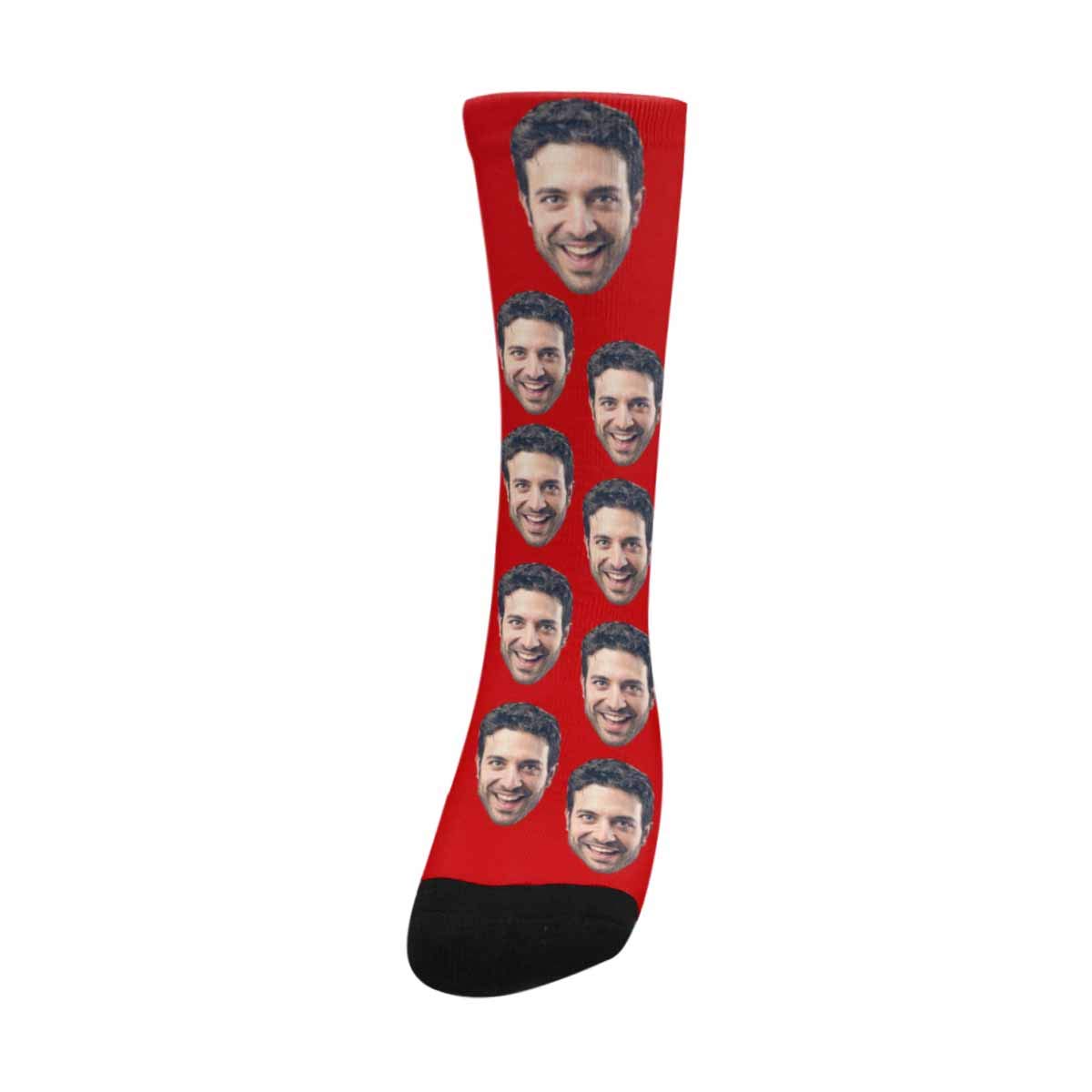 Artsadd Custom Face Socks with Picture, Personalized Socks with Photo Customized Unisex Funny Crew Sock Gifts for Men Women