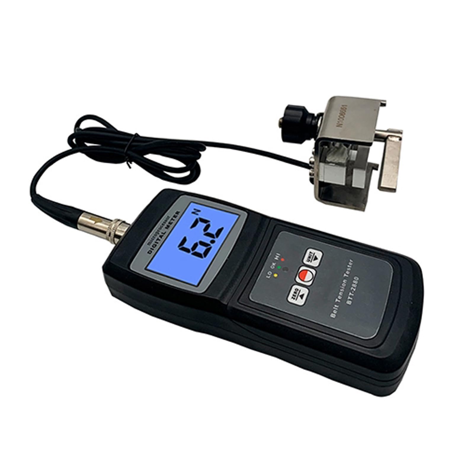 Belt Tension Meter 0~750N Belt Tension Tester Accuracy of Âą5% LCD Display