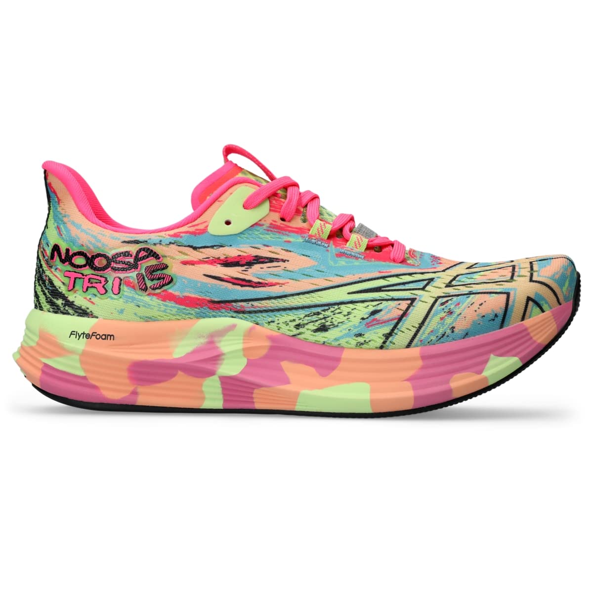 ASICS Women's Noosa TRI 15 Shoes, 9, Aquarium/Vibrant Yellow