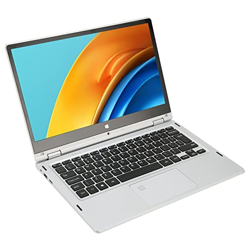 AMONIDA 13.3 Inch Laptop Fingerprint Reader 100-240V IPS Touch Screen 2.4G 5G WiFi 360 Degree Convertible Laptop for Work (16+1TB US Plug)