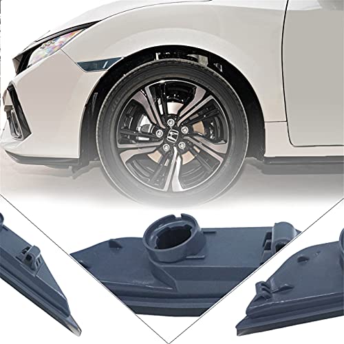 AutoJoy Club JDM Smoked Lens White Full LED Bulb Front Side Marker Light Compatible With 2016-2021 10th Gen Honda Civic Sedan Coupe Hatchback, Powered by 90-SMD LED, Replace OEM Sidemarker Lamps