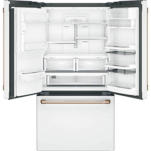 CAFE GE CYE22TP4MW2 Caf0233 22 Cu.Ft. Matte White Counter-Depth French Door Refrigerator