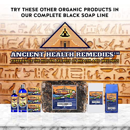 Organic, Anti-Bacterial, Anti-Fungal OSE-DUDU AFRICAN BLACK SOAP 2 LB (32 oz) BLOCK. Authentic, Handmade, Unscented Raw (GHANA)
