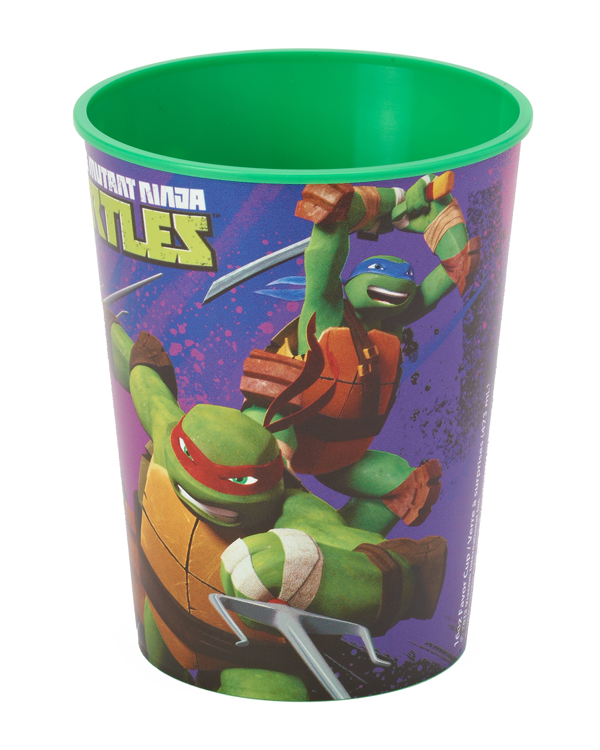 American Greetings Teenage Mutant Ninja Turtle (TMNT) Party Supplies, 16 oz. Reusable Plastic Party Cup (12-Count)
