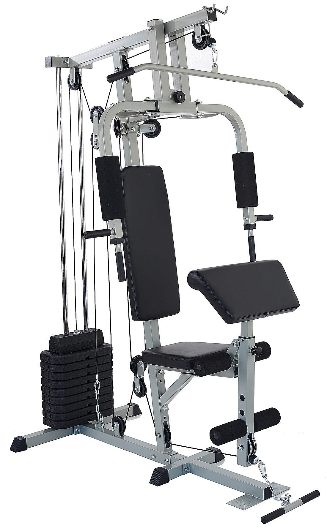 BalanceFrom RS 80 Home Gym System Workout Station with 330LB of Resistance, 125LB Weight Stack