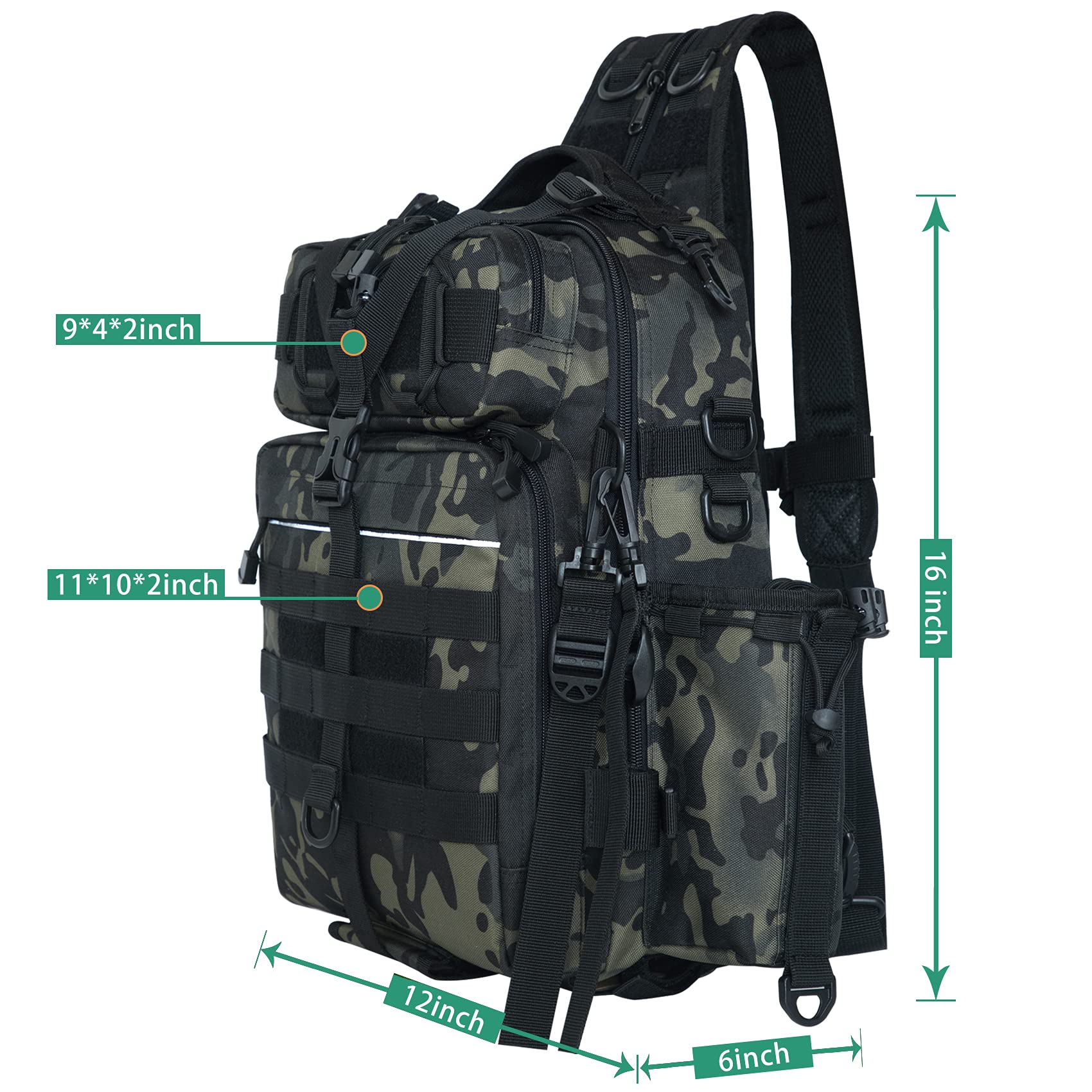 BLISSWILL Fishing Tackle Backpack with Two 3700 Fishing Tackle Boxes