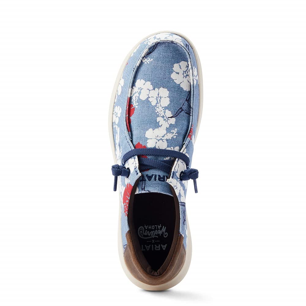Ariat Mens Hilo Western Aloha Red White And Blue Pareau Prin 14