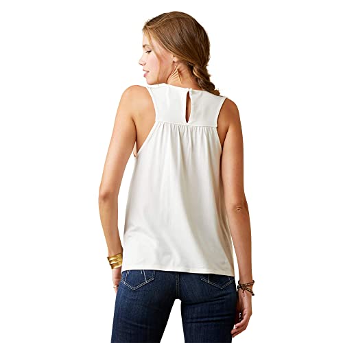 Ariat Female Scarlet Crochet Top Cloud Dancer X-Small
