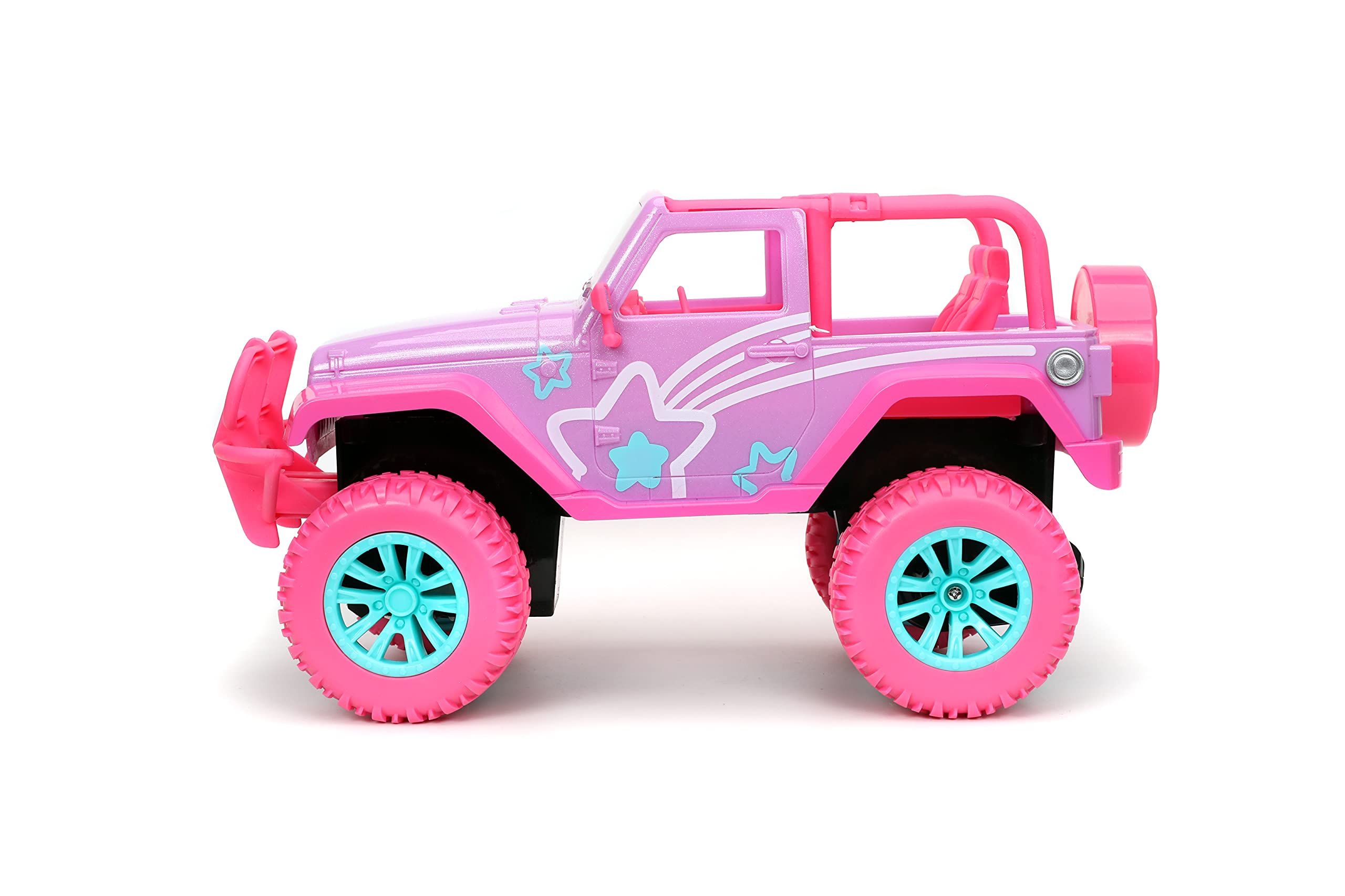 Jada Toys Like Nastya 1:16 Jeep RC Remote Control Cars Pink, Toys for Kids (32792)
