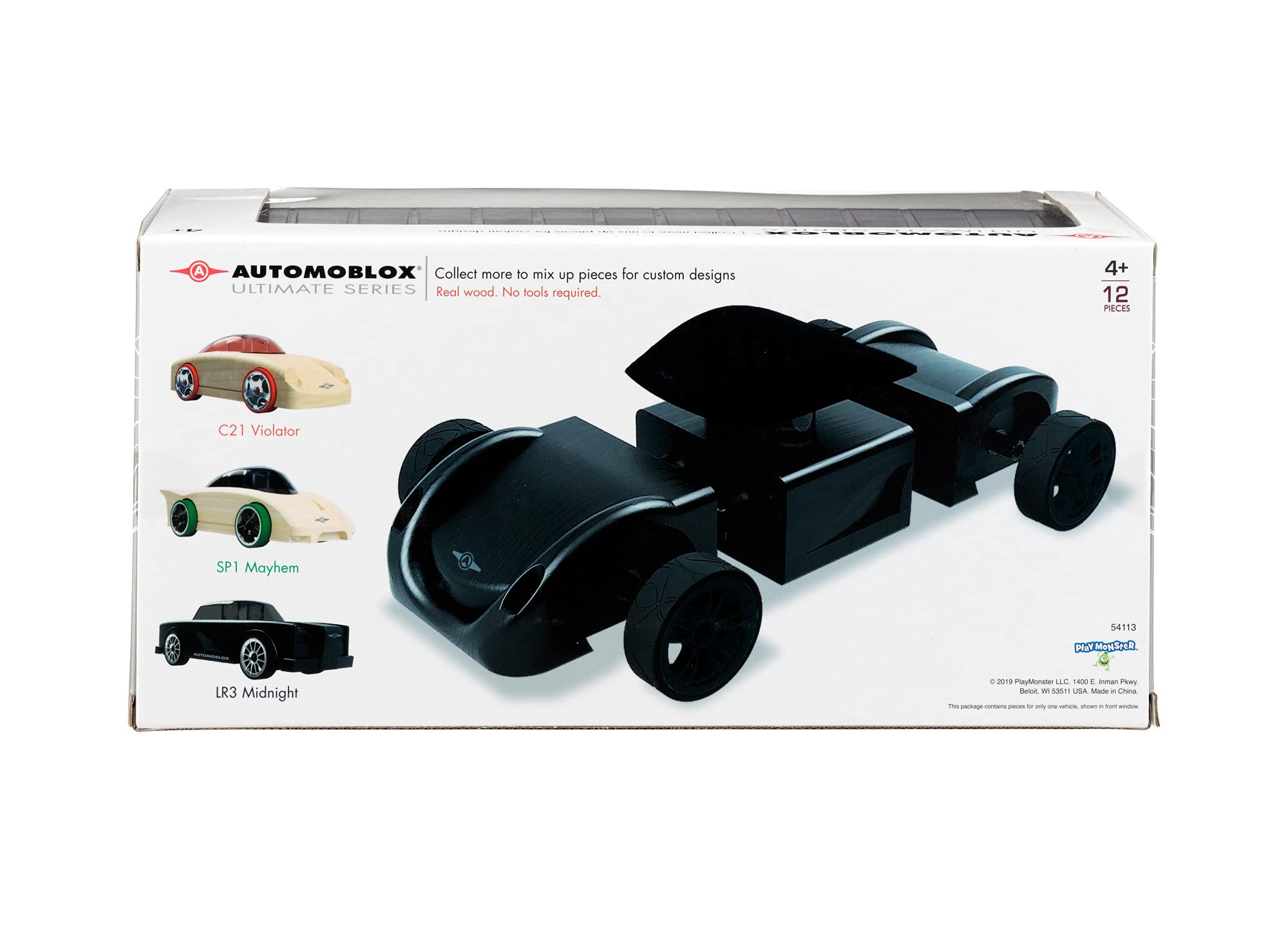 Automoblox Ultimate SC-5 Mamba — Wooden Mix-and-Match Car— Build and Rebuild — Ages 4+