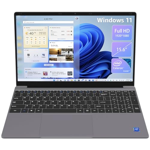 ApoloSign 15.6'' Laptop Computer, Quad-Core Intel Celeron N5095 Processors, 12GB DDR4, 512GB SSD, 1080P FHD Display, Windows 11 Laptops Computers, Ultra Slim, 170° Open AngleI, Long Battery Life