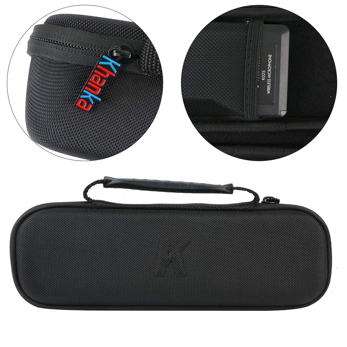 khanka Hard Carrying Case Replacement for Fifine K025 Wireless Microphone, Case Only