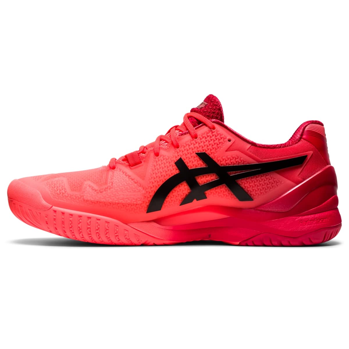 ASICS Men's Gel-Resolution 8 Tokyo Tennis Shoes, 12.5, Sunrise RED/Eclipse Black