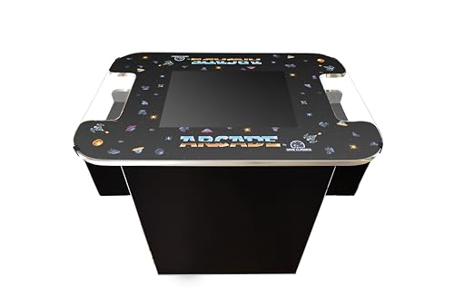 Game Classics Commercial Grade Cocktail Arcade Machine 400 Electronic Games, 2 Player, 19inches LCD Screen, Sided Retro Video Table 3 Year Warranty, Black
