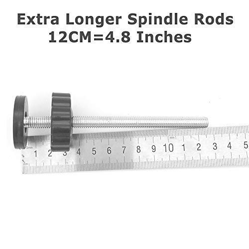Baby Gate VMAISI Extender Extension - 4 Pack Gate Threaded Spindle Rods Replacement Parts Bundle with Wall Protector for Pressure Mounted Safety Gates for Pet & Dog