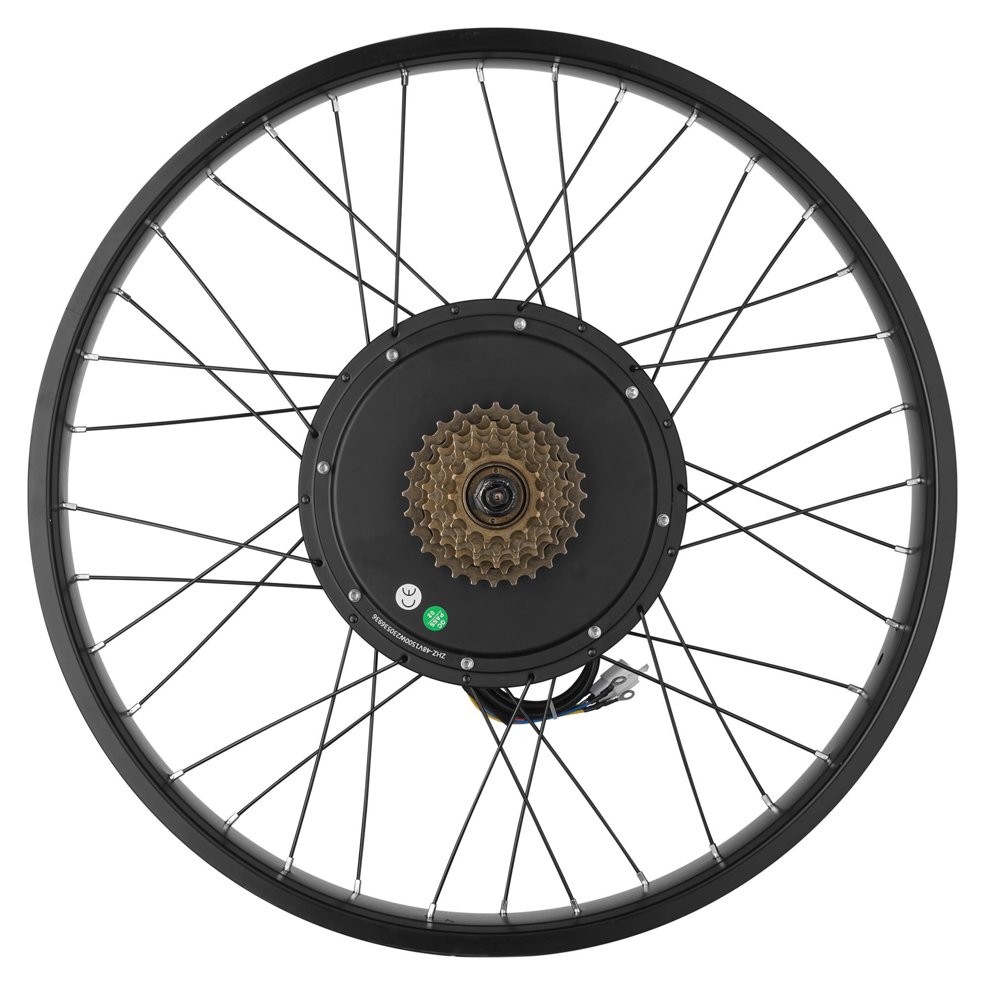 AW Electric Bike Conversion Kit 26" Rear Wheel 48V 1500W EBike Conversion Kit for 4" Fat Tire Cycling Hub Motor W/LCD & PAS System Twist Throttle