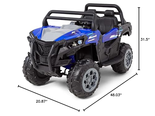 Kid Trax UTV Toddler/Kids Electric Ride On Toy, 12 Volt, 3-7 yrs Old, Max Weight 110 lbs, Single or Double Riders, Blue
