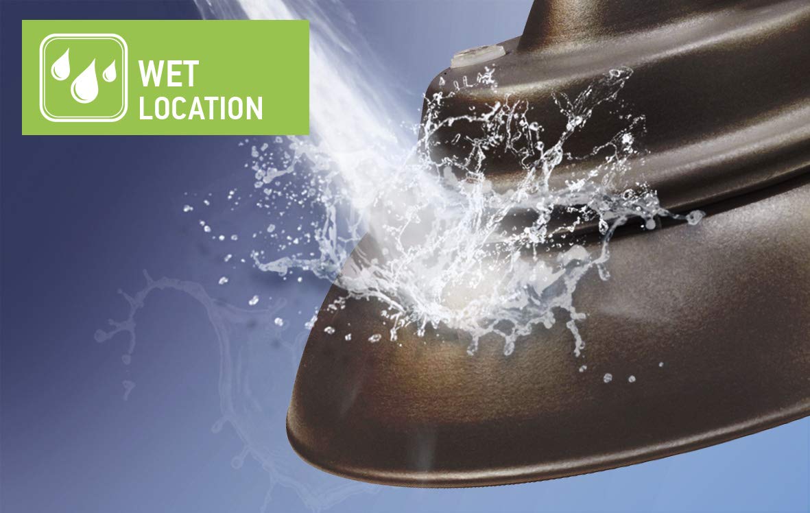 ASD LED Gooseneck Light 10" 30W with Photocell 5000K Bronze