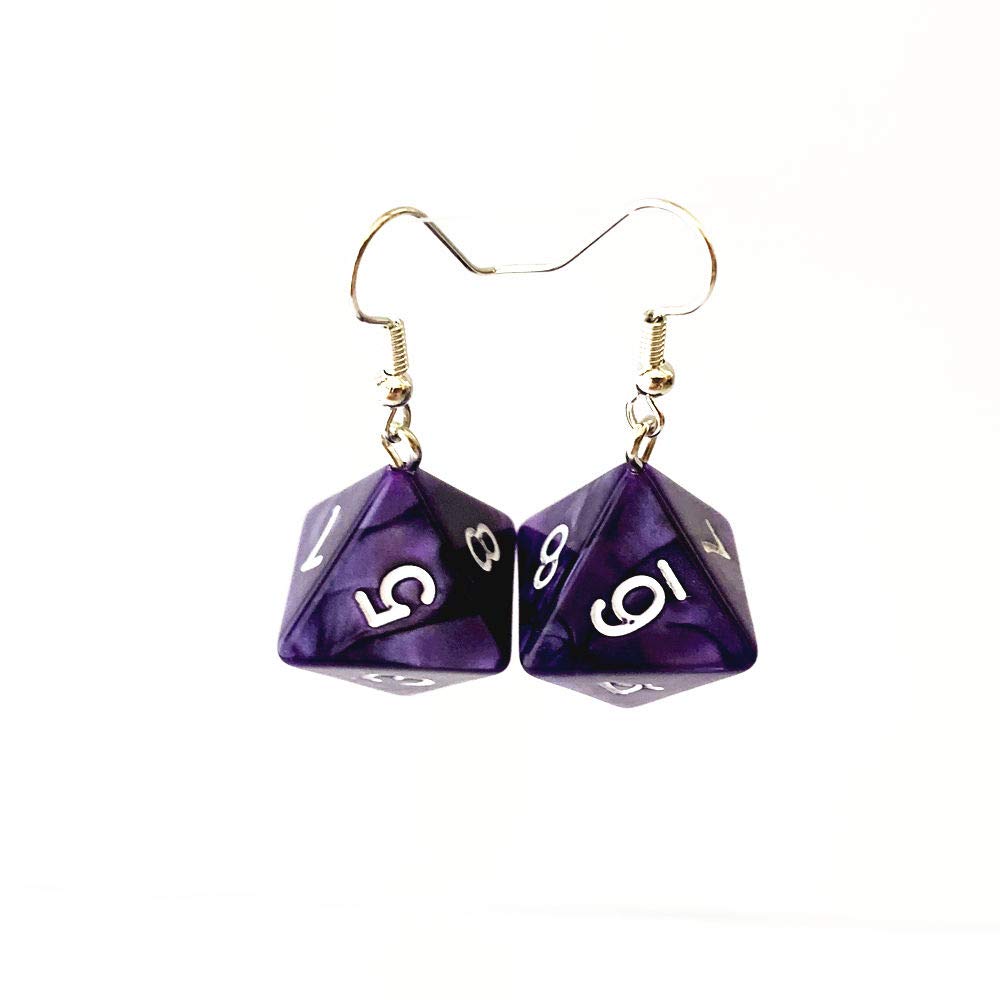 Game Dunge RPG TTRPG Polyhedral Dragons Master Earrings Gifts for Women Teens Adults(2)