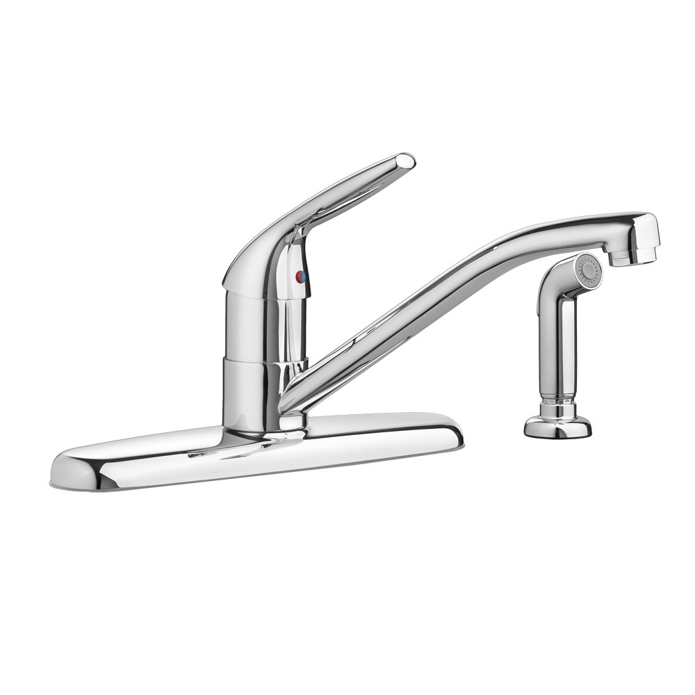 American Standard 4175701.002 Colony Choice 1-Handle Kitchen with Side Spray Faucet, Polished Chrome