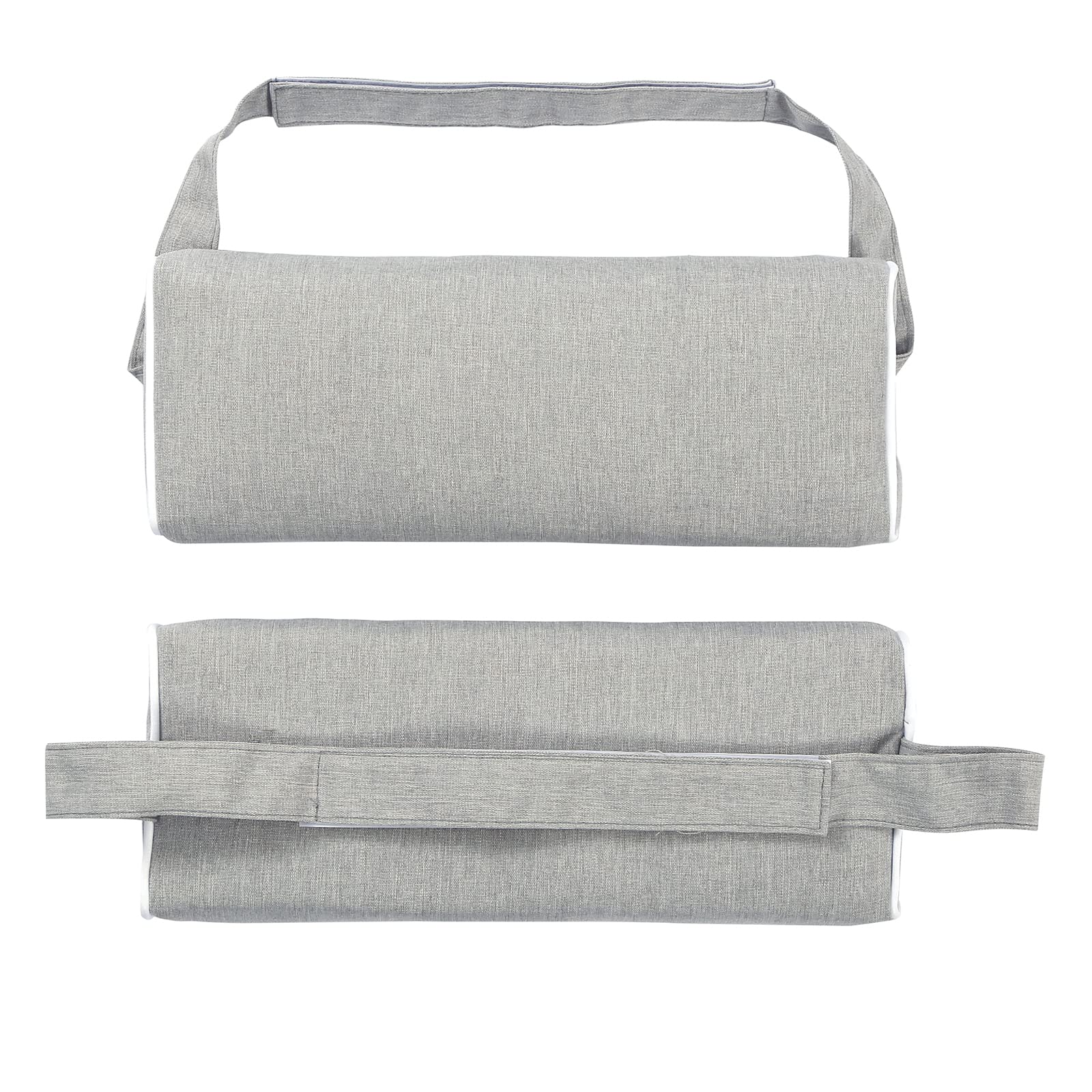 Enipate Outdoor Chaise Lounge Head Pillow, Pack of 2 Water Resistant Headrest Pillows with Elastic Band for Pool Patio Chairs