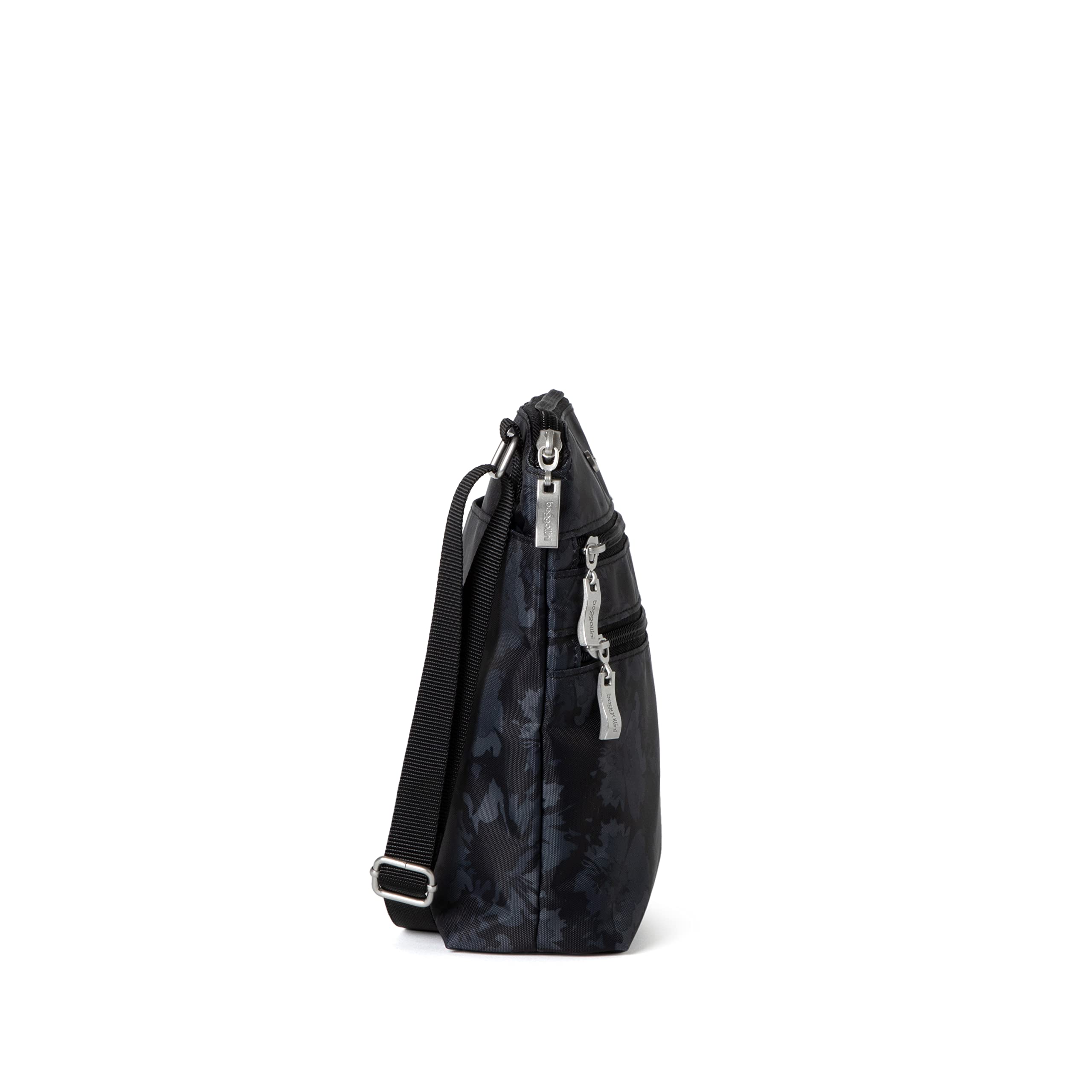 Baggallini Essential Crossbody Bag for Women - Built-in RFID Card Holder - Cross Body Purse with Quick-access Phone Pocket