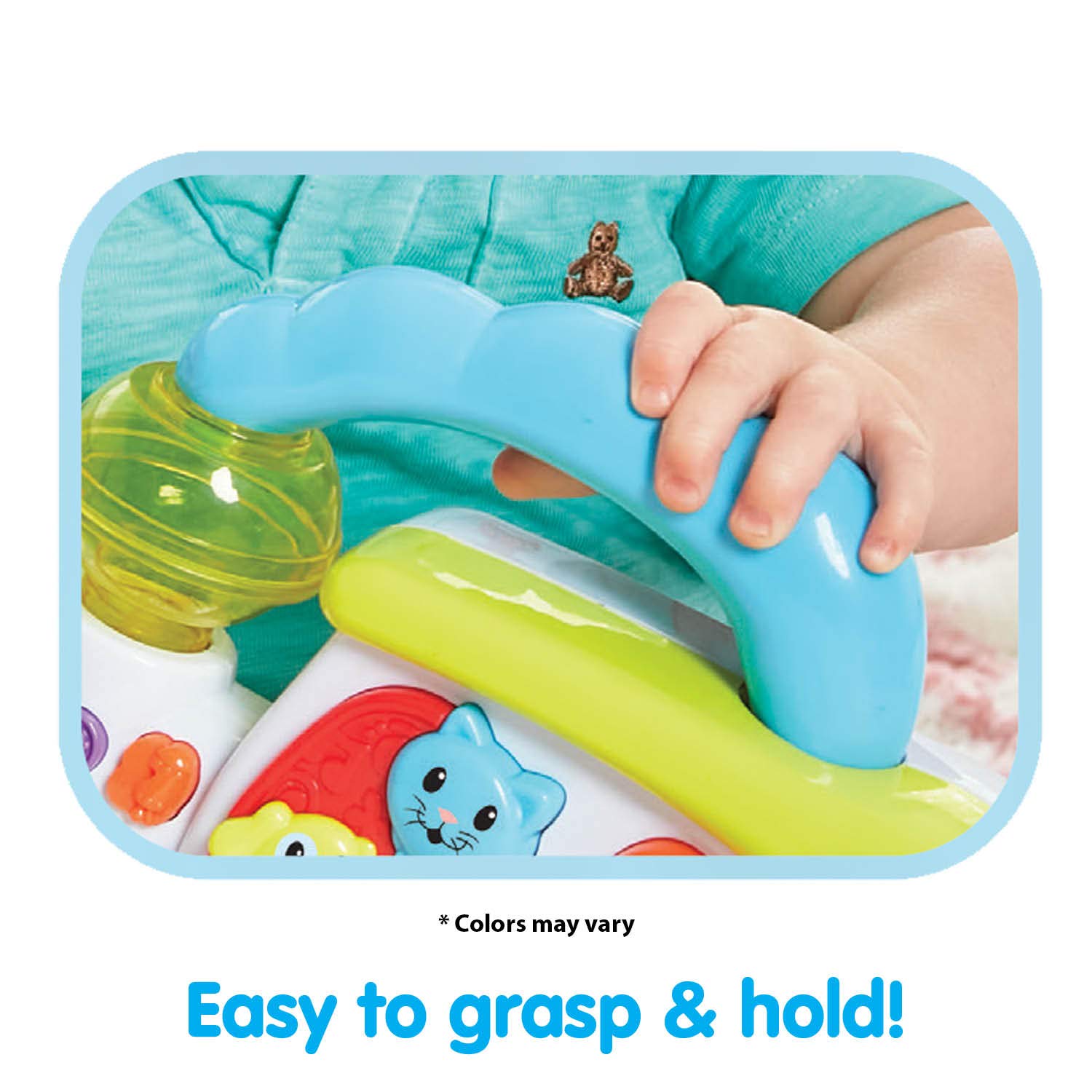 Kidoozie Lights n' Sounds Animal Train, Makes Animal Sounds, Flashing Lights, Enhances Memory, for Children 12 Months and up, Multicolor