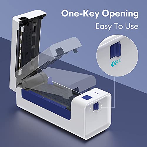 AOBIO X4BT 4x6 Bluetooth Thermal Label Printer - Shipping Label Printer for Small Business - Desktop Postage Label Printer Compatible with MacOS, Wins, Linux, ChromeOS (White)