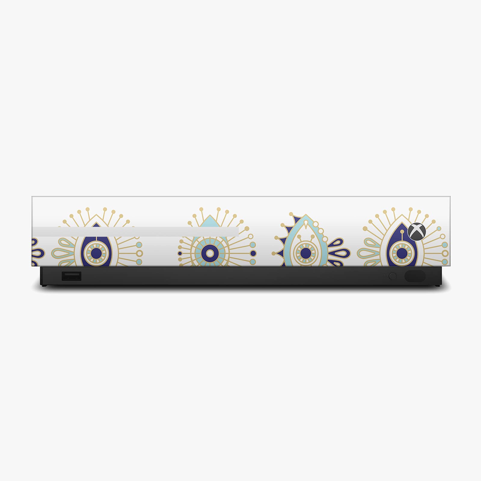 Head Case Designs Officially Licensed Cat Coquillette Blue Gold Art Mix Vinyl Sticker Gaming Skin Case Cover Compatible With Xbox One S Console