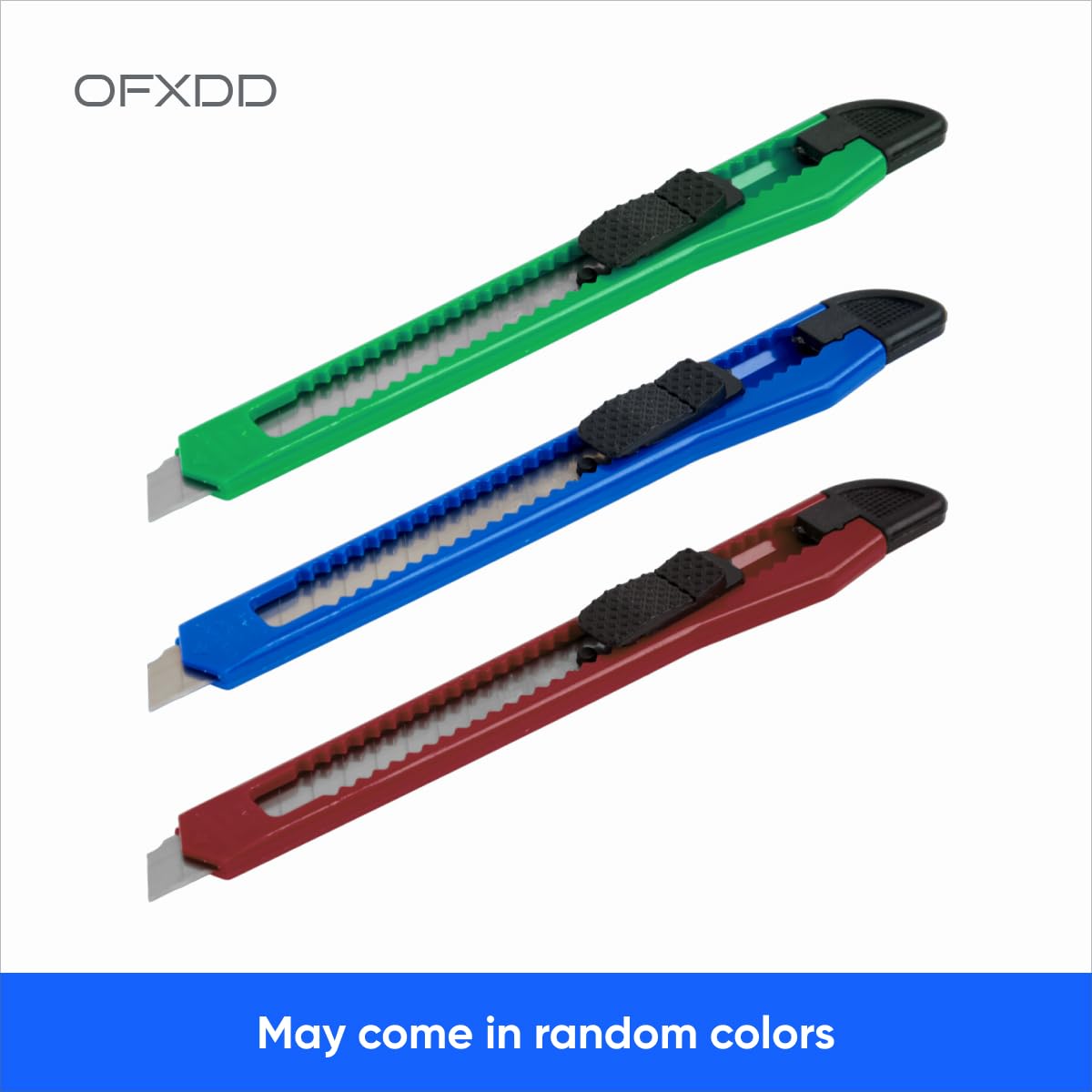 Box Cutter, 6 Pcs - Utility Knife for Cutting and Crafting - Versatile Box Cutter for Cartons, Cardboard and Boxes - Plastic Box Knife Retractable